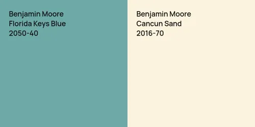 Benjamin Moore Florida Keys Blue vs. Benjamin Moore Blue Spa comparison