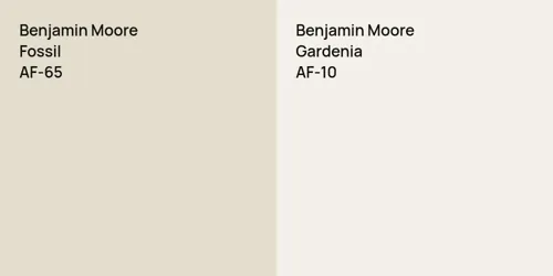 Compare Benjamin Moore Fossil with other colors