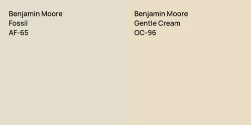 Compare Benjamin Moore Fossil with other colors