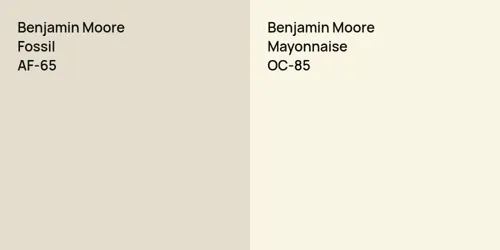 Compare Benjamin Moore Fossil with other colors