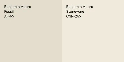 Compare Benjamin Moore Fossil with other colors