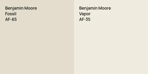 Compare Benjamin Moore Fossil with other colors