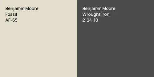 Compare Benjamin Moore Fossil with other colors