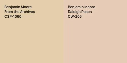 Compare Benjamin Moore From the Archives with other colors
