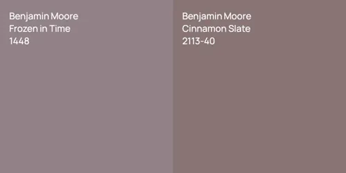 Benjamin Moore Frozen in Time vs. Benjamin Moore Vintage Charm comparison