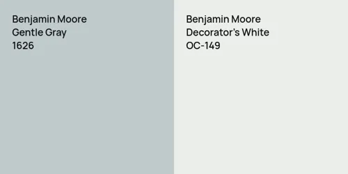 Benjamin Moore Gentle Gray vs. Benjamin Moore Eclipse comparison