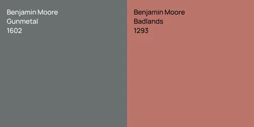 Benjamin Moore Gunmetal vs. Benjamin Moore Gunmetal comparison