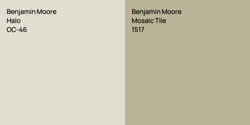 Compare Benjamin Moore Halo with other colors