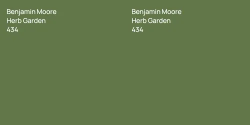 Benjamin Moore Herb Garden vs. Benjamin Moore Cedar Grove comparison