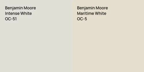 Benjamin Moore Intense White vs. Benjamin Moore Intense White comparison