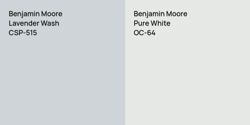 Benjamin Moore Lavender Wash vs. Benjamin Moore Lost Locket comparison