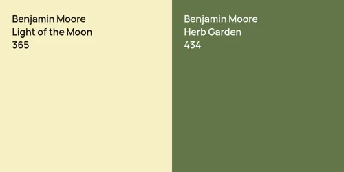 Benjamin Moore Light of the Moon vs. Benjamin Moore Palm Coast Pale ...
