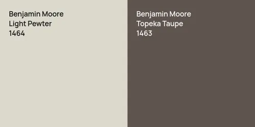 Benjamin Moore Light Pewter vs. Benjamin Moore Sterling comparison