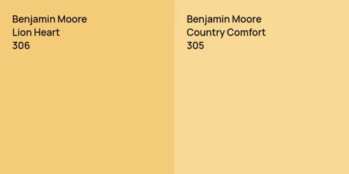 Compare Benjamin Moore Lion Heart with other colors