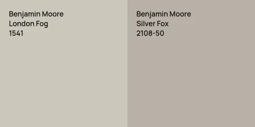 Compare Benjamin Moore London Fog with other colors