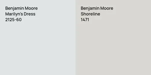 Compare Benjamin Moore Marilyn's Dress with other colors