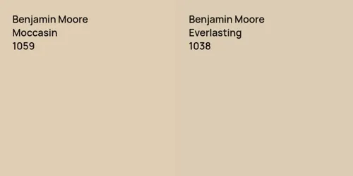 Benjamin Moore Moccasin vs. Benjamin Moore Moccasin comparison
