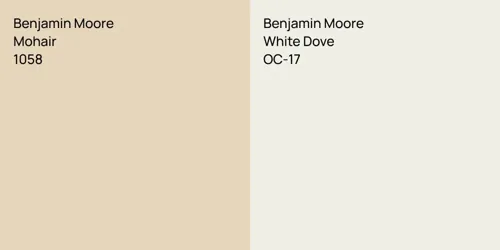 Compare Benjamin Moore Mohair with other colors