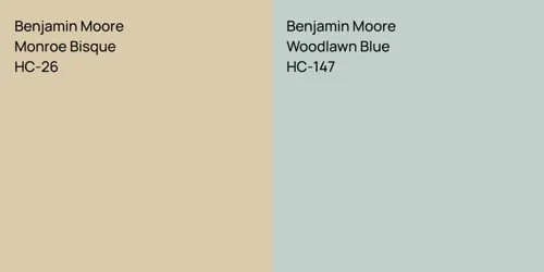 Benjamin Moore Monroe Bisque vs. Benjamin Moore Niveous comparison