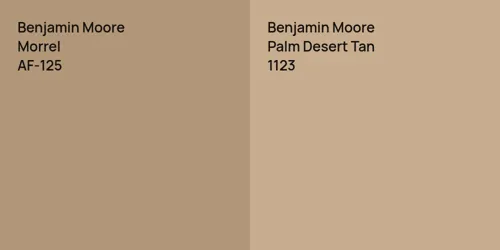 Benjamin Moore Morrel vs. Benjamin Moore Latte comparison