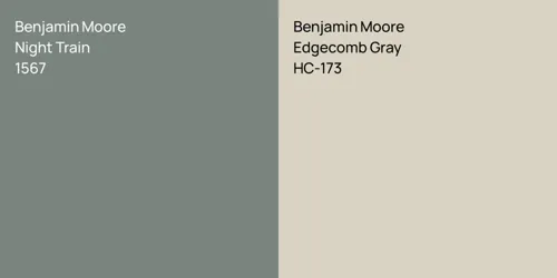 Compare Benjamin Moore Night Train with other colors