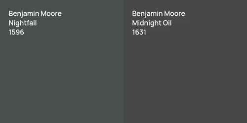 Benjamin Moore Nightfall vs. Benjamin Moore Nightfall comparison