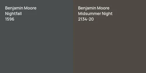 Benjamin Moore Nightfall vs. Benjamin Moore Nightfall comparison