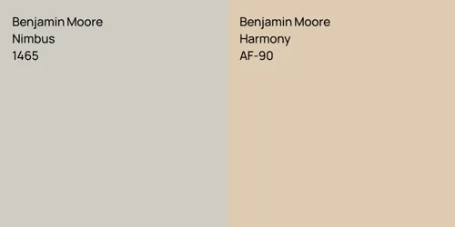 Benjamin Moore Nimbus vs. Benjamin Moore Wish comparison