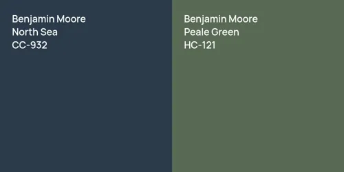 Compare Benjamin Moore North Sea with other colors