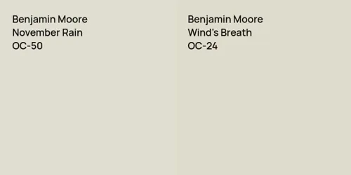 Compare Benjamin Moore November Rain with other colors
