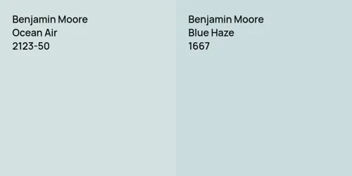 Compare Benjamin Moore Ocean Air with other colors