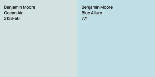 Compare Benjamin Moore Ocean Air with other colors