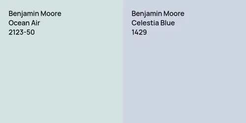 Compare Benjamin Moore Ocean Air with other colors