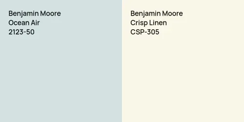 Compare Benjamin Moore Ocean Air with other colors