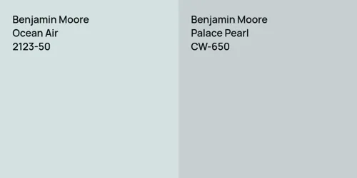 Compare Benjamin Moore Ocean Air with other colors
