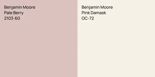 Benjamin Moore Pale Berry vs. Benjamin Moore Proposal comparison