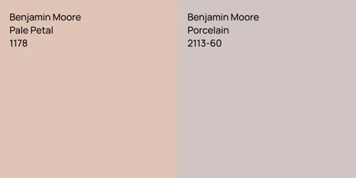 Benjamin Moore Pale Petal vs. Benjamin Moore Fiesta Orange comparison