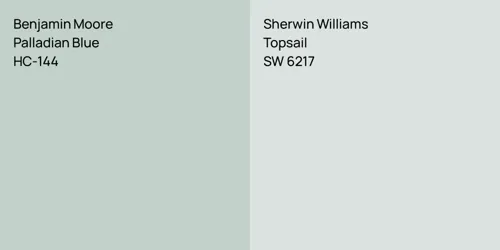 Benjamin Moore Palladian Blue vs. Benjamin Moore Mediterranean Breeze ...
