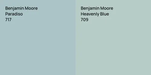 Benjamin Moore Paradiso vs. Benjamin Moore West Coast comparison