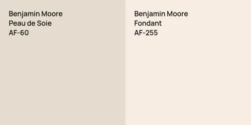 Benjamin Moore Peau de Soie vs. Benjamin Moore Cedar Key comparison