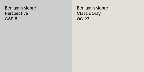 Benjamin Moore Perspective vs. Benjamin Moore Perspective comparison