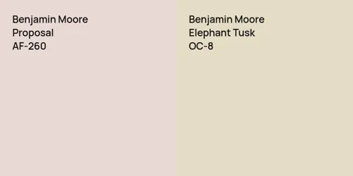 Benjamin Moore Proposal vs. Benjamin Moore Boudoir comparison