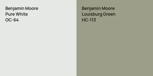 Benjamin Moore Pure White vs. Benjamin Moore Moonlight White comparison