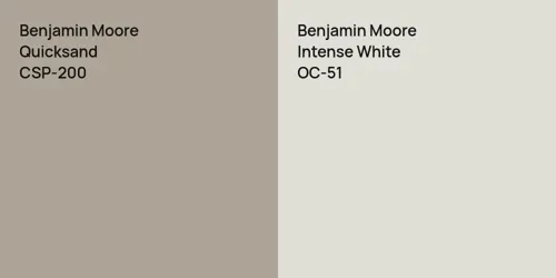 Compare Benjamin Moore Quicksand with other colors