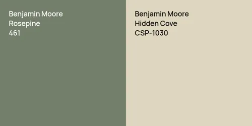 Compare Benjamin Moore Rosepine with other colors