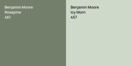 Compare Benjamin Moore Rosepine with other colors