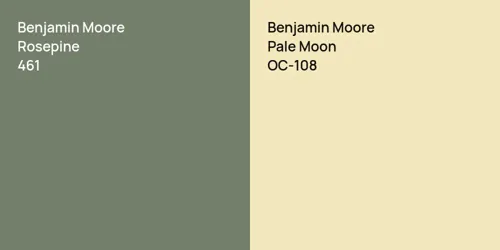 Compare Benjamin Moore Rosepine with other colors