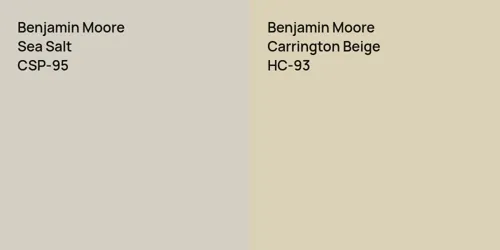 Compare Benjamin Moore Sea Salt with other colors