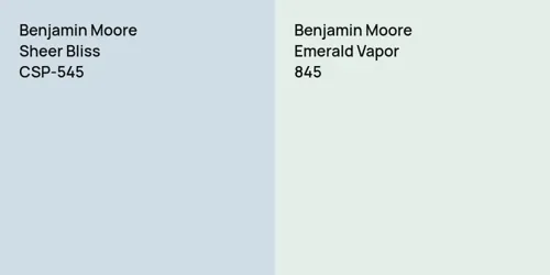 Benjamin Moore Sheer Bliss vs. Benjamin Moore Sheer Bliss comparison