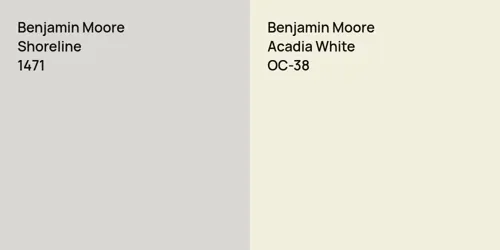 Benjamin Moore Shoreline vs. Benjamin Moore Whirlpool comparison